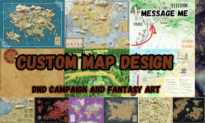 Create a fantasy map for your dnd campaign, world map, battle map in 4k ...