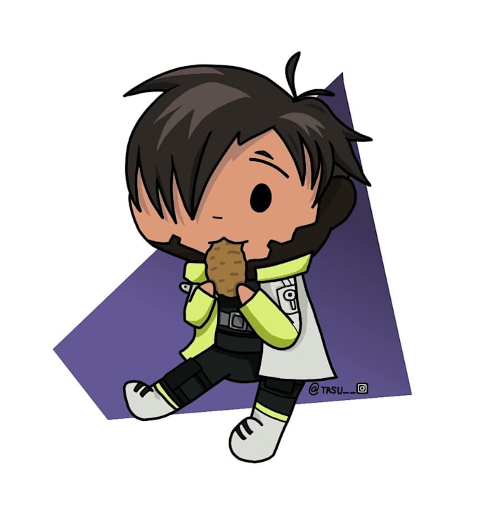 Draw a character or oc in chibi style by Tasu77 | Fiverr