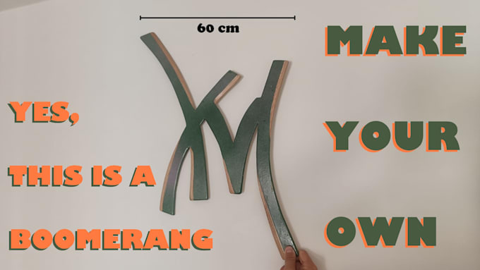 Teach you how to craft a returning boomerang of any shape by ...