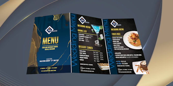 Create modern eye catching editable restaurant menu design by ...