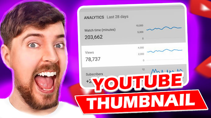 Design eye catching thumbnail like mr beast by Frazix561 | Fiverr