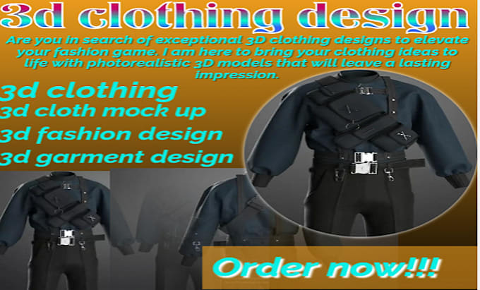 Model 3d clothing, fashion design and mock up design by Nasiru_designer ...