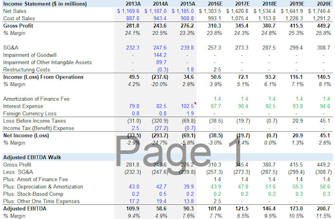 Build a dynamic financial model and create an investor deck by Dmw113 ...