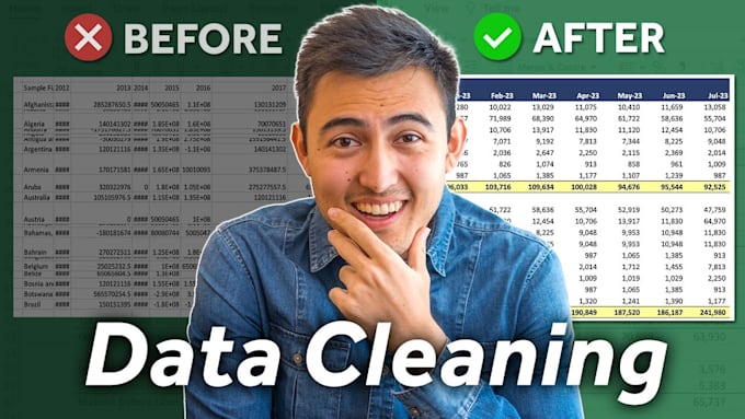 Do your excel messed up data to a clean format by Pawan_expo | Fiverr