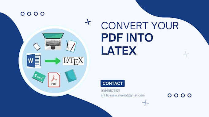 Expertly convert your pdfs to latex by Metacennftricsh | Fiverr