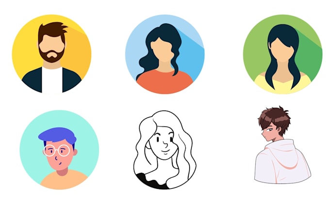 Draw simple cartoon avatar for you by Ar_arifin | Fiverr