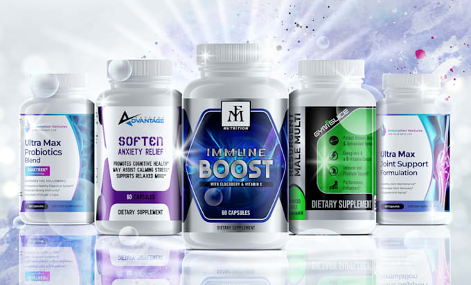supplement label design