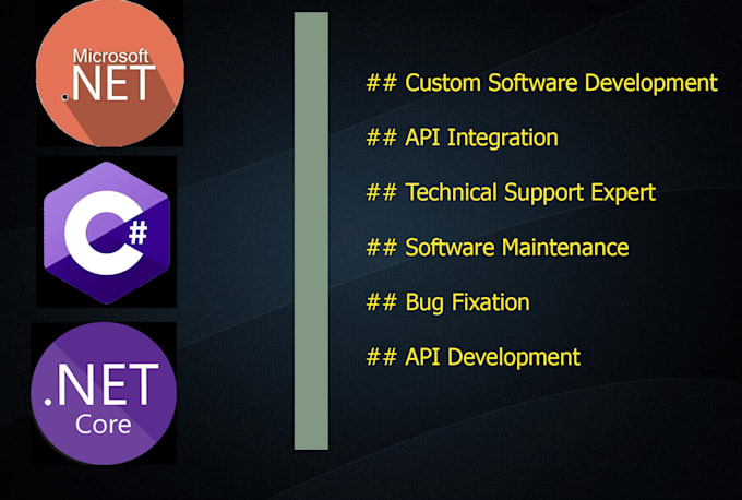Develope custom software, api integration and technical support by ...