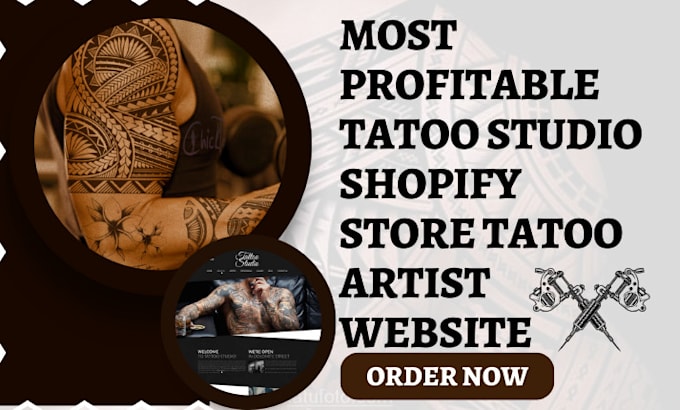 Design the most profitable tattoo studio shopify store tattoo artist ...