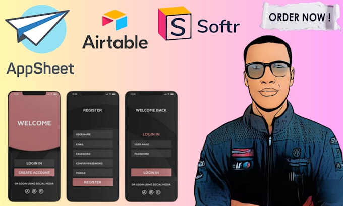 Create Softr Airtable Airtable Database Appsheet Mobile Application By Daviink Fiverr
