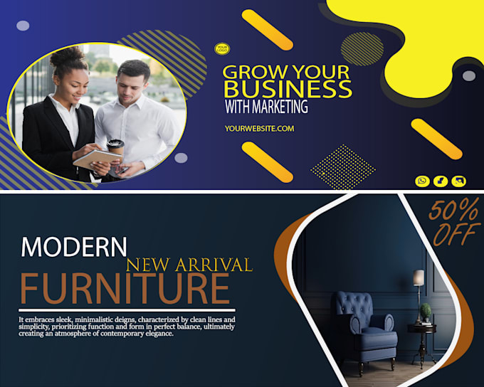 Design spectacular and eye catchy banners for you by Aimanbukhari420 ...