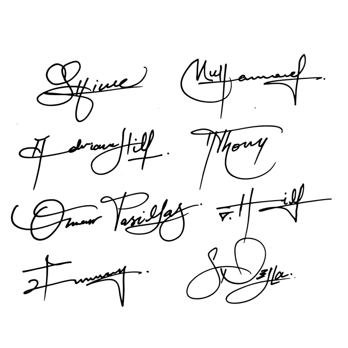 Design artistic handwritten signature autograph with video tutorial by ...