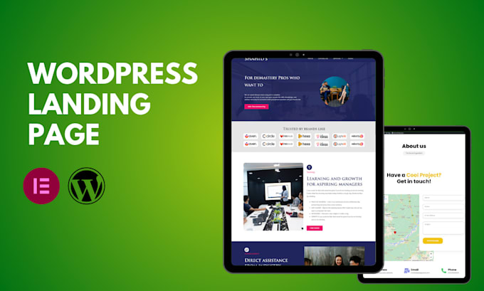 Build a modern wordpress landing page design by Shahid_iqbal_wp | Fiverr
