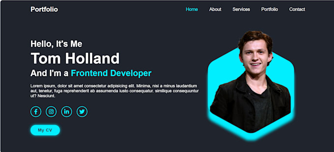 Do stunning portfolio website to showcase your work by Mahasheikh1120 ...