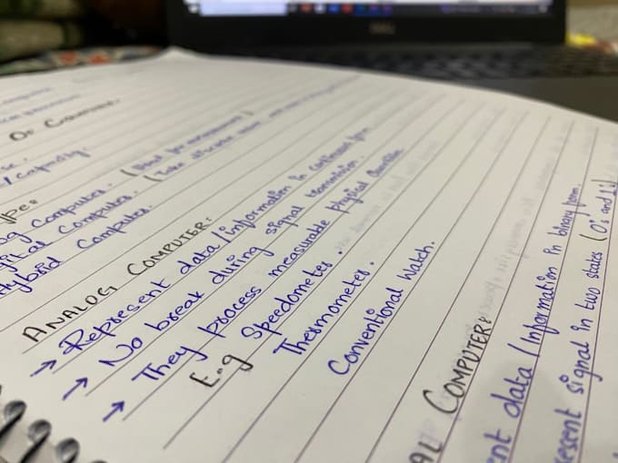 Do handwriting notes assignments and letters by Fatimarashid475 | Fiverr