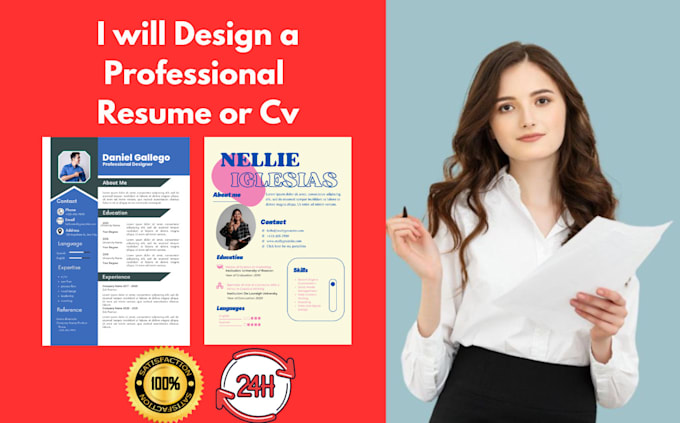 Design, rewrite, update a professional resume,cv and cover letter for ...