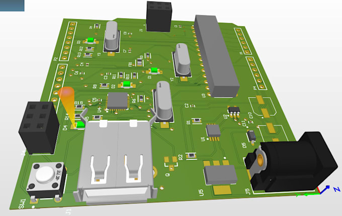 Make pcb design pcb layout and circuit schematic by Haseeb3001 | Fiverr