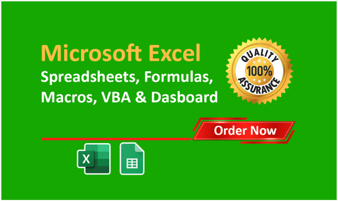 Excel Spreadsheets Formulas Macro Vba Charts Dashboards By S Imtiaz Fiverr