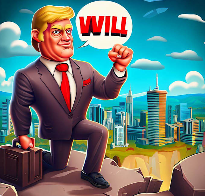 Do you political cartoon and caricature by Tudey98 | Fiverr