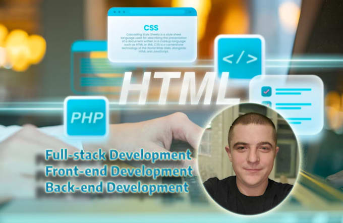 Be your fullstack developer using html css javascript typescript php by ...