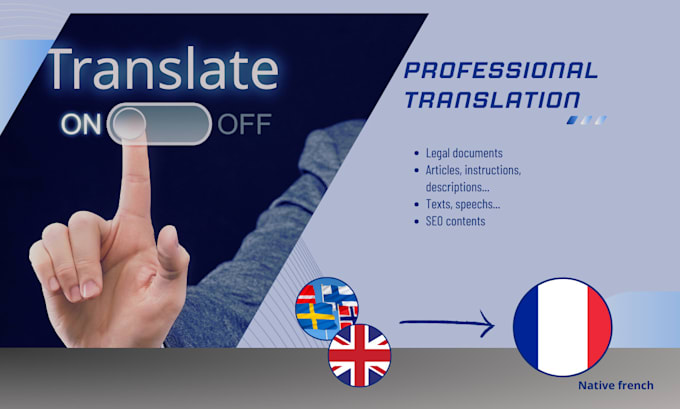 Write, correct, and translate your documents into french by Tomdenichou ...