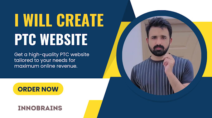 Create a high quality ptc website for you by Innobrains | Fiverr
