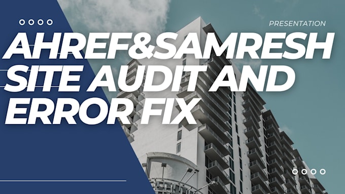 Do website audit report and fix audit report errors by Mazzz0000 | Fiverr
