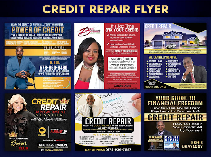Do credit repair flyer, credit score or instagram flyer by Shahrukh5 ...
