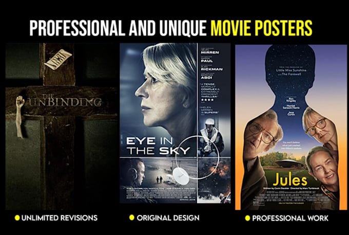 Design an amazing movie poster for you by Henderson_120 | Fiverr