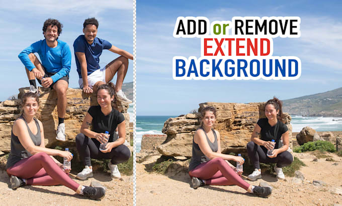 Add or remove people, unwanted objects, crowd, add new faces, extend background by Janunakter ...