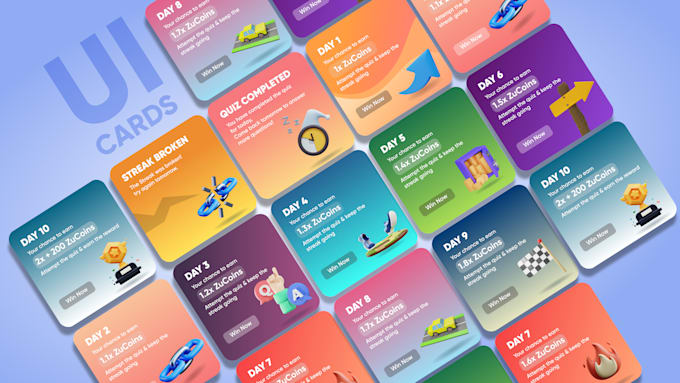 Design ui cards and ui elements for your website or app by Mohithawelia ...