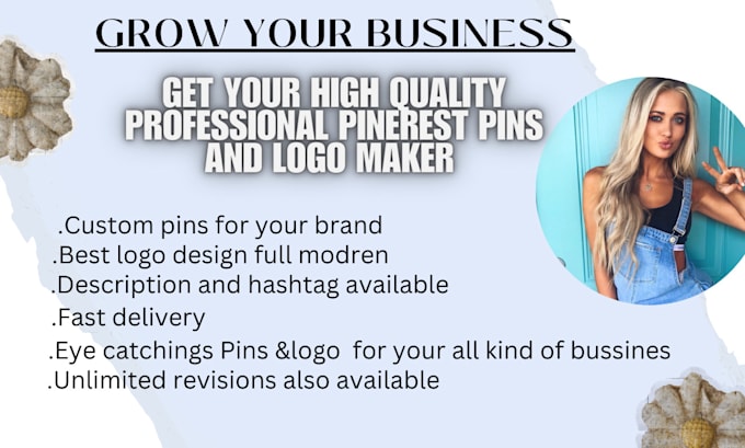Create professional pinterest pins and logo design for your brand by ...