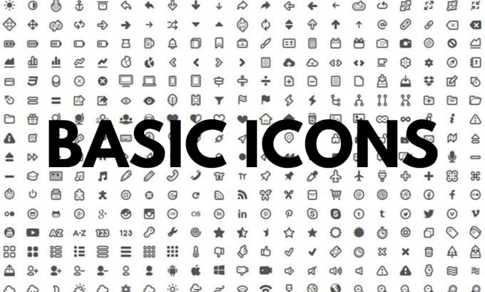 Create basic icons and symbols by Cooperglenn | Fiverr