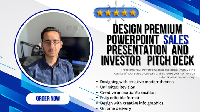 Write, design premium powerpoint sales presentation and pitch deck by ...