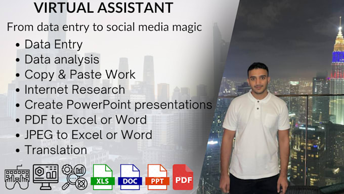 Assist you as a virtual assistant with data entry copy pasting, or web research by Aburaykah ...