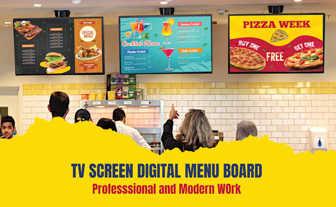 Do custom digital restaurant menu or tv screen menu board by Nitisha44 ...