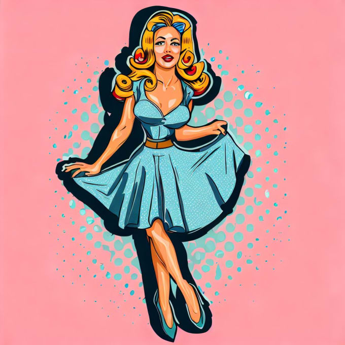 Make Custom Pin Up Girls Illustration For You By Kloukerpillar Fiverr