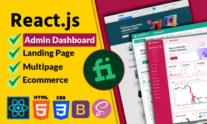 Do Responsive React Website Design With Html Css React Js Bootstrap Landing Page By Nabilsiddik
