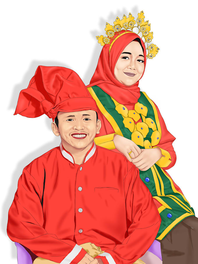 Draw realistic vector vexel portrait of your photo by Ansar2524 | Fiverr