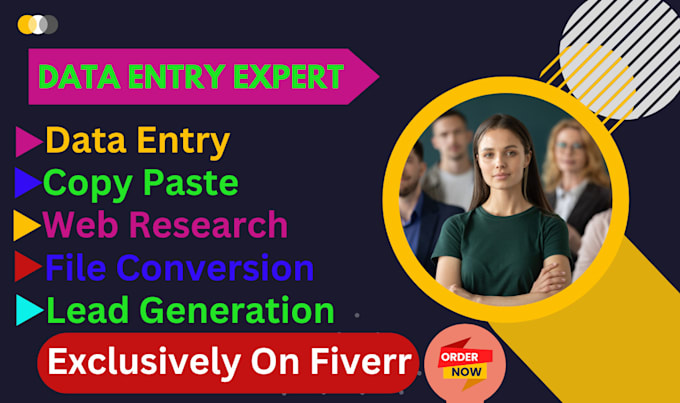 Do accurate data entry, copy paste, lead generation by Targetmonwer | Fiverr