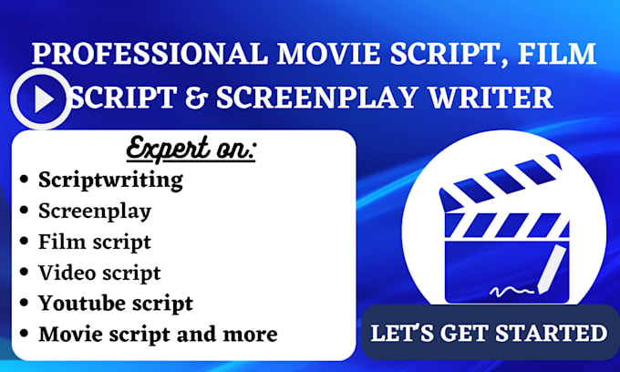 Be movie script writer, screenplay writing, screenplay and film script ...