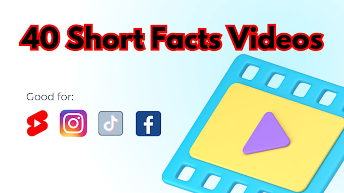 Create 40 short videos about facts good for youtube shorts tiktok fb ig ...