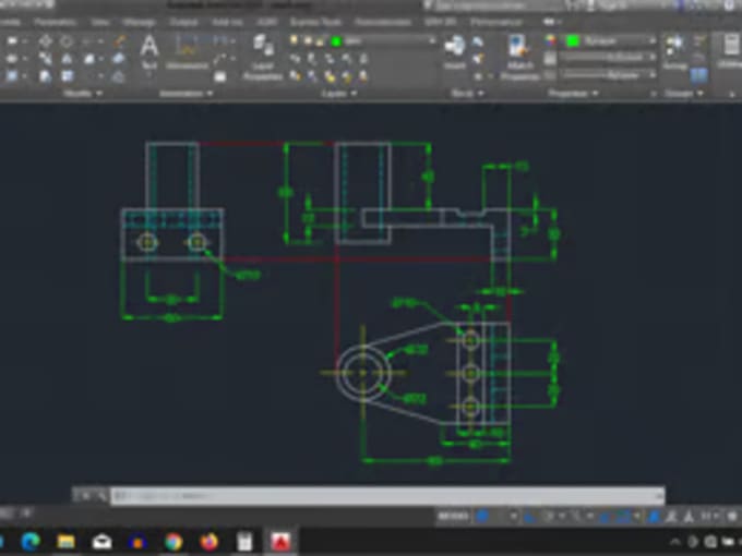 Engenering drawing,mechanical component,autocad 2d drawing,convet pdf ...