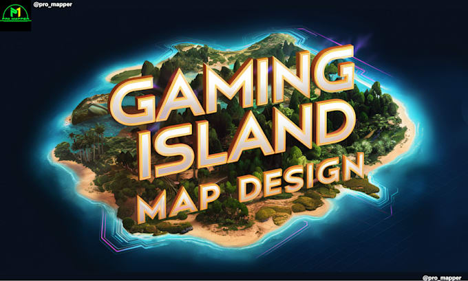 Do gaming island map, 2d or 3d design illustration by Pro_mapper | Fiverr