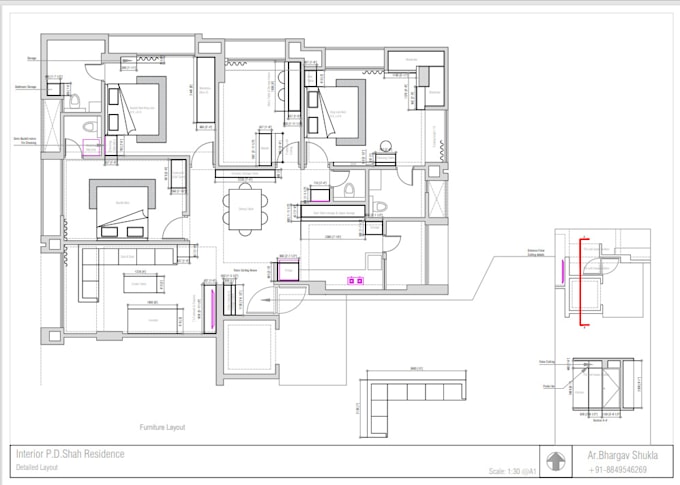 Draft detailed 2d drawings for you by Bhargavshukla | Fiverr