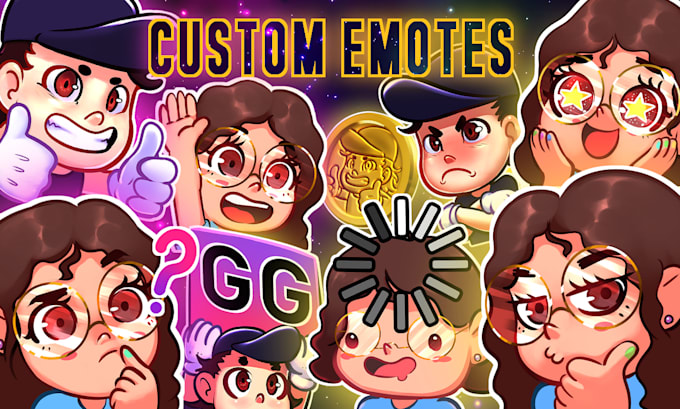 Create custom emotes for twitch by Baltazarf | Fiverr