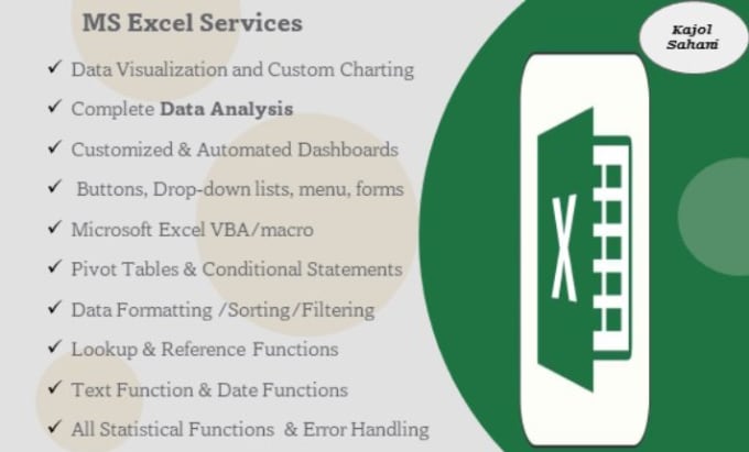 Create dashboards, formulas and data analysis in excel by Kajal_sahani ... Create dashboards, formulas and data analysis in excel by Kajal_sahani ...