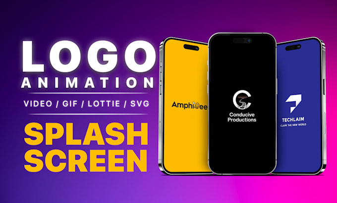 Do lottie animated splash screen, app icon or logo animation by Amit_disendor | Fiverr