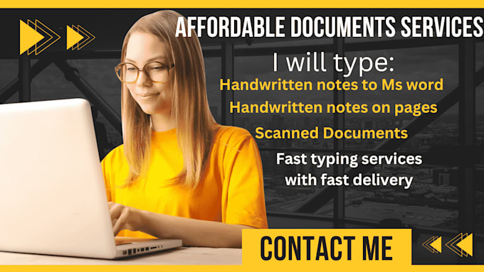 Transcribe retype handwritten notes to ms word and write handwritten ...