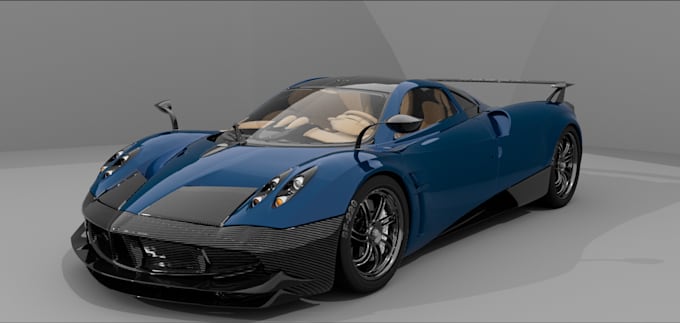 Do 3d realistic car model 3d game car and 3d vehicle model in blender ...